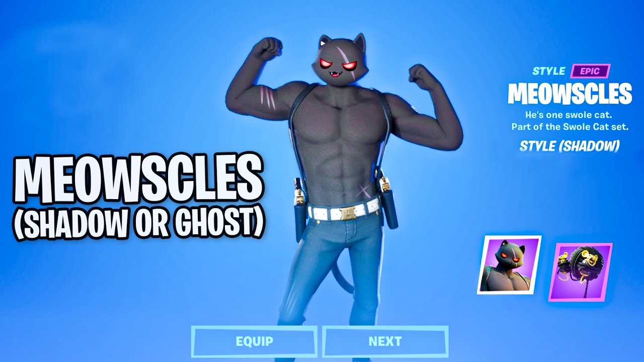 How to Unlock GHOST or SHADOW Meowscles Edit Style.! Fortnite Chapter 2 Season 2