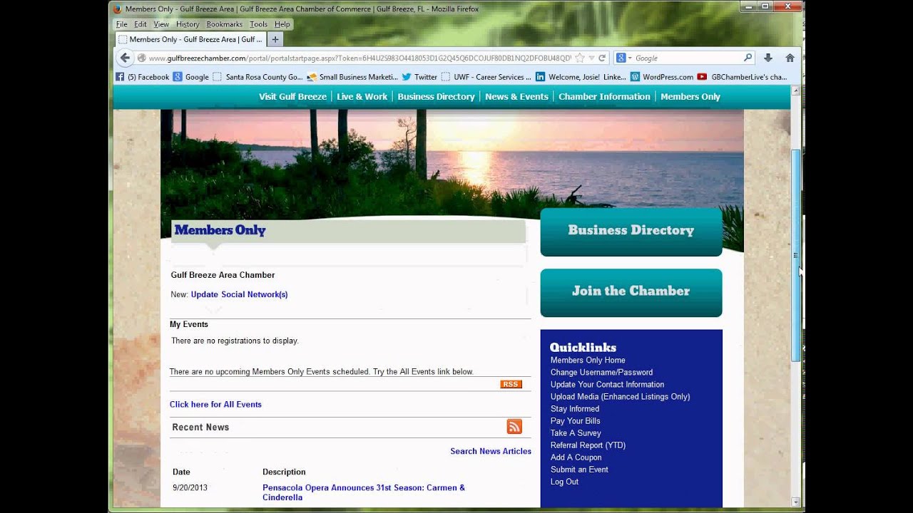 Gulf Breeze Area Chamber Tutorial 