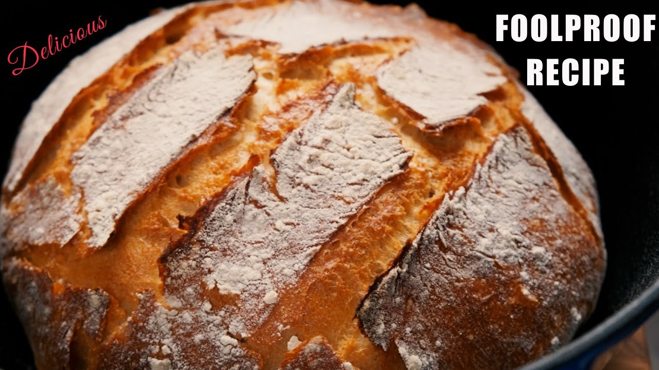 Dutch oven No Knead Bread for Beginners!