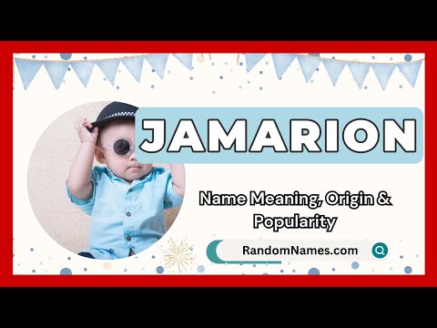 Jamarion - Baby Boy Name Meaning, Origin & Popularity - RandomNames.com
