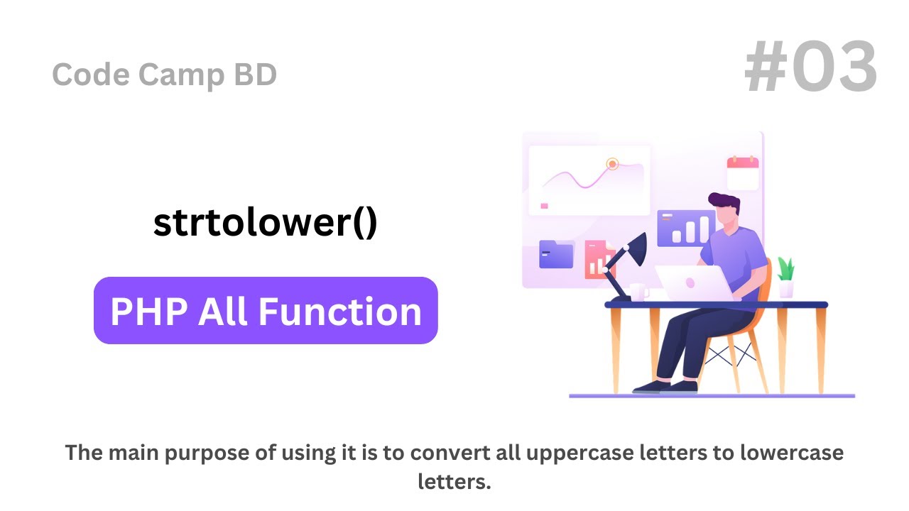 Day 3: Mastering strtolower() in PHP | PHP String Functions Tutorial | Code Camp BD
