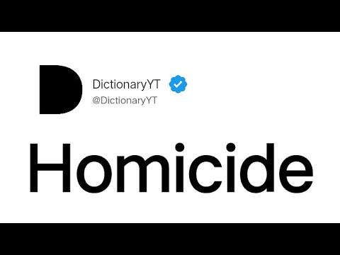 Homicide Meaning in English
