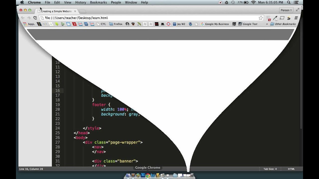 Create a Simple Website Layout - HTML and CSS