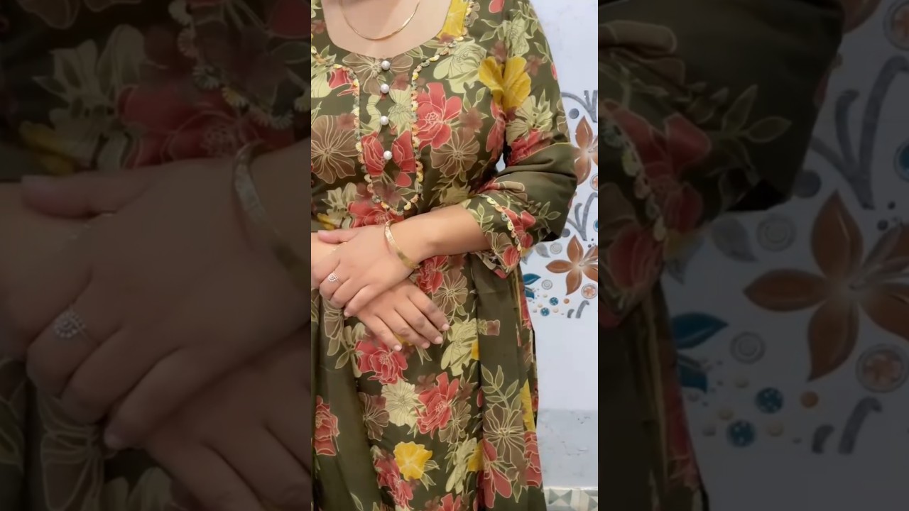 “Elegant Floral Suit Design 🌸 | Simple & Stylish Neck Design | Ethnic Wear Inspiration”