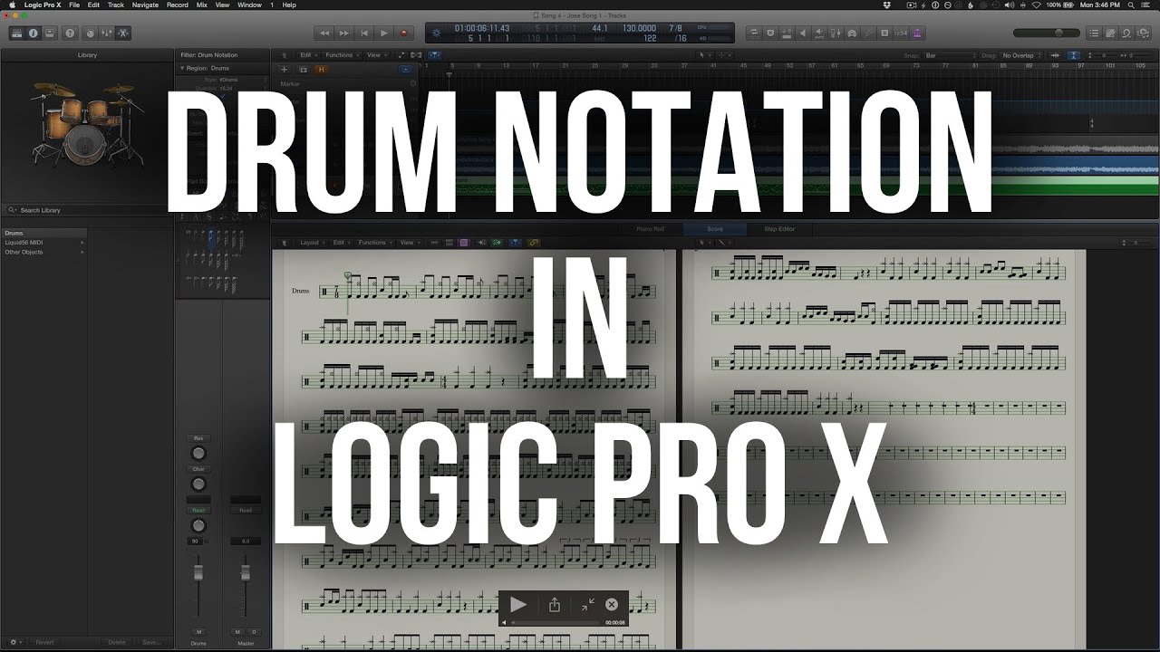 How to Set Up Drum Notation in Logic Pro