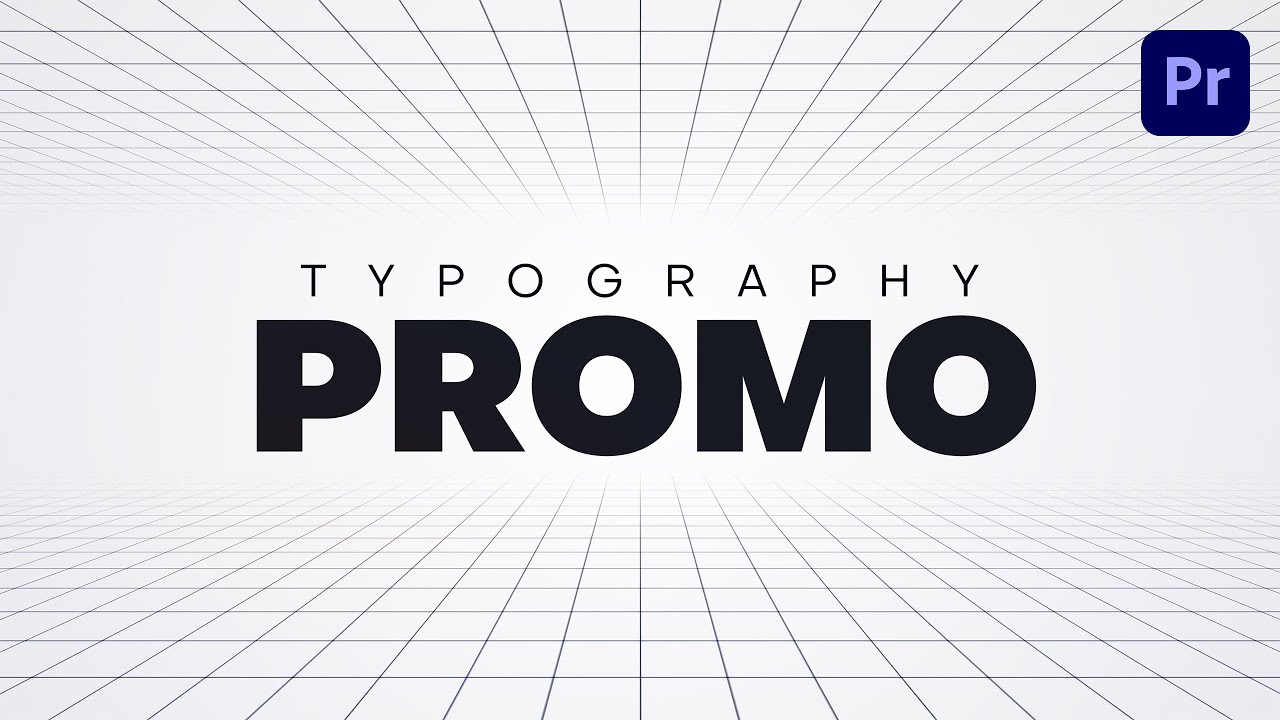 Typography Promo Opener | Premiere Pro Template | Tutorial