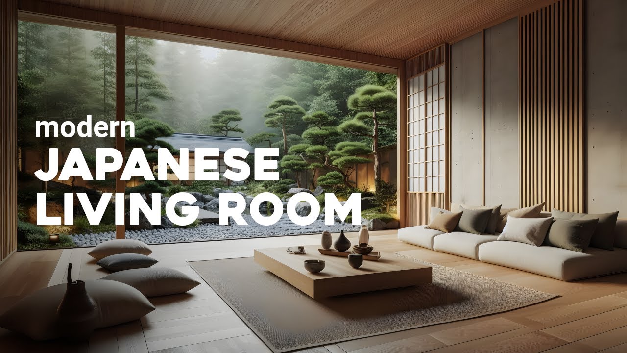 Transform Your Space with Modern Japanese Living Room Design: Minimalism, Tradition, and Nature