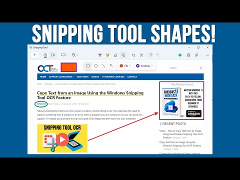 The New Windows Snipping Tools Add Shapes Markup Feature