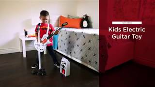 Kids Electric Guitar Toy Play Set w/ 6 Songs, Microphone, Amp – Best ...