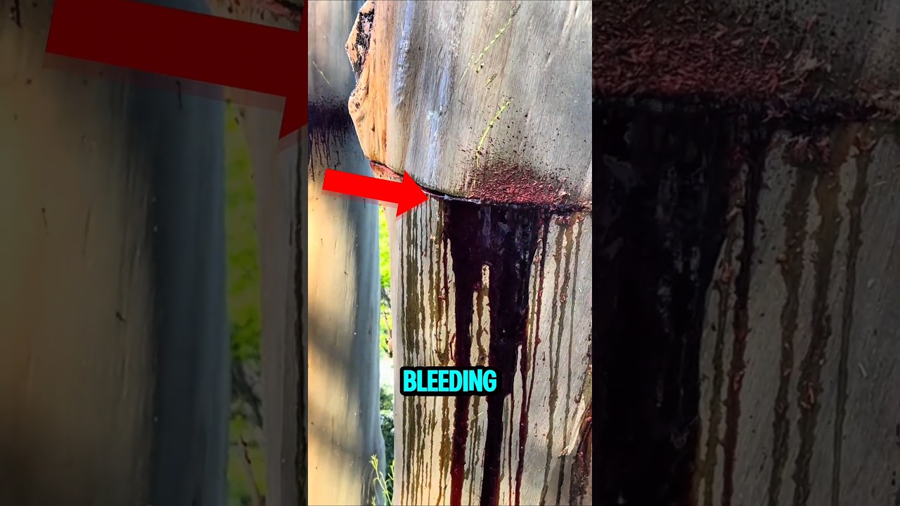 The Scary Truth About the Viral “Bleeding Tree” 🌳🩸😱 #tree #shorts