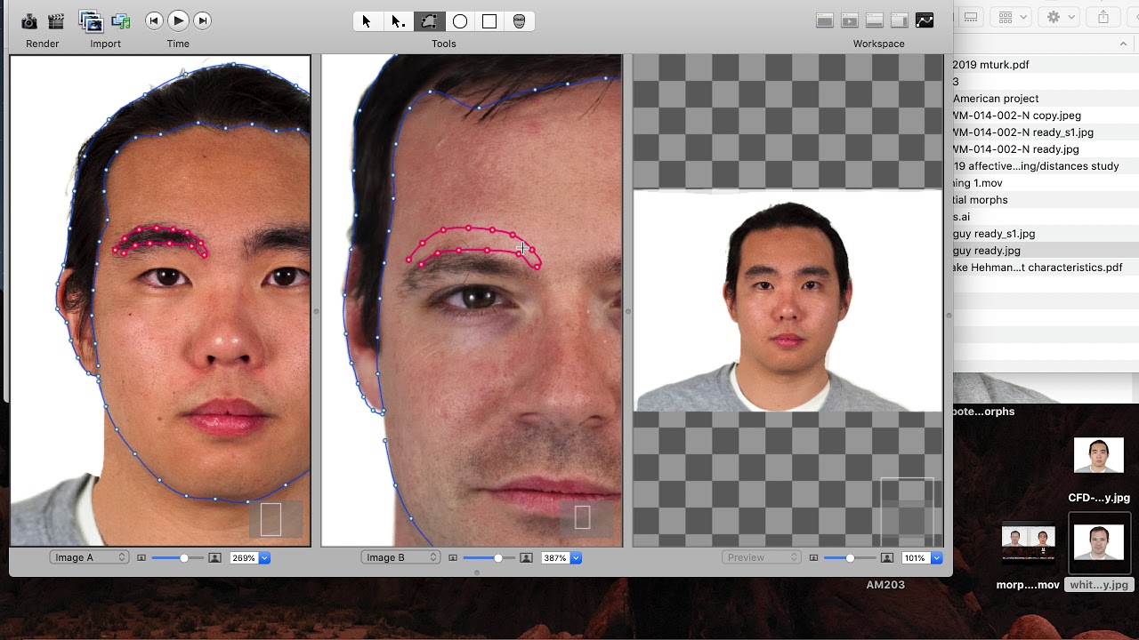 Face morphing tutorial 2