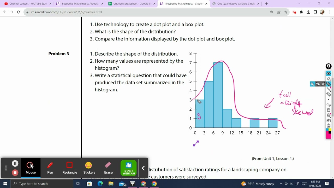 Illustrative Mathematics Algebra 1 Unit 1 Lesson 9 EXPLAINED