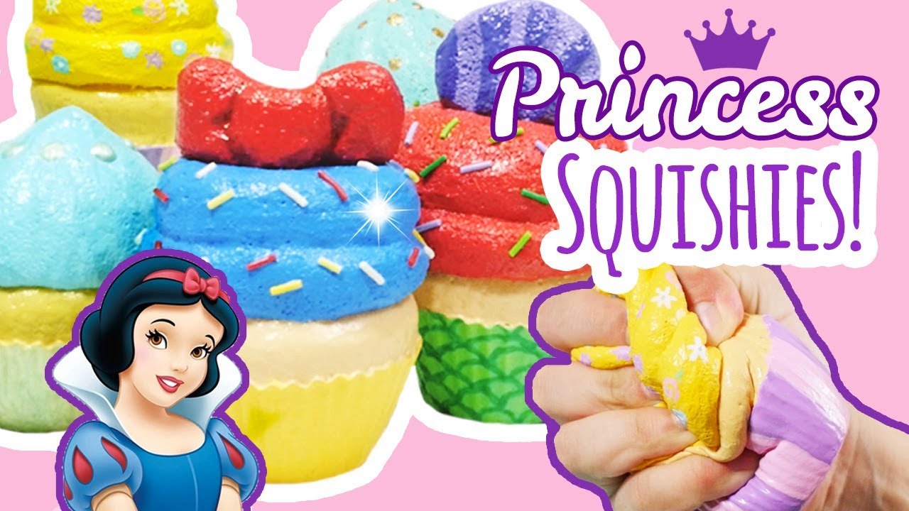 Homemade Squishy Update #12 | Disney Princess Cupcake Series