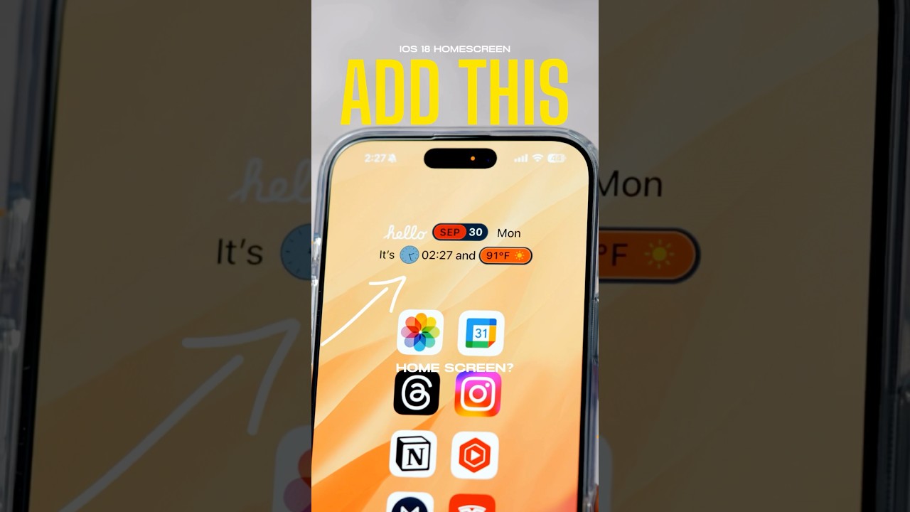 iOS 18 Widget You Must Try! 🔥