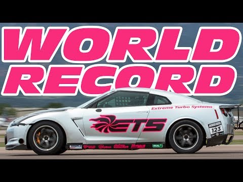 3000-HP Nissan GT-R Sets a Half-Mile World Record