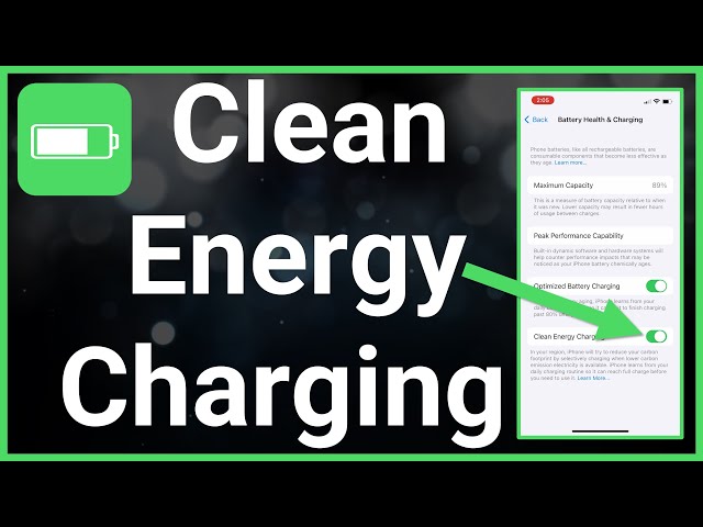 How to use Clean Energy Charging Mode on iPhone
