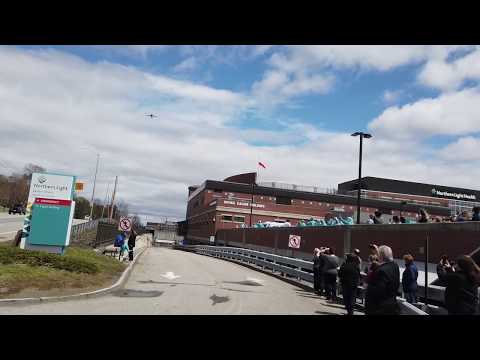 Flyover at Northern Light Eastern Maine Medical Center - May 12, 2020 | Northern Light Health