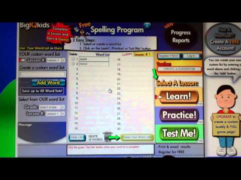 BigIQkids Free Online Spelling Program