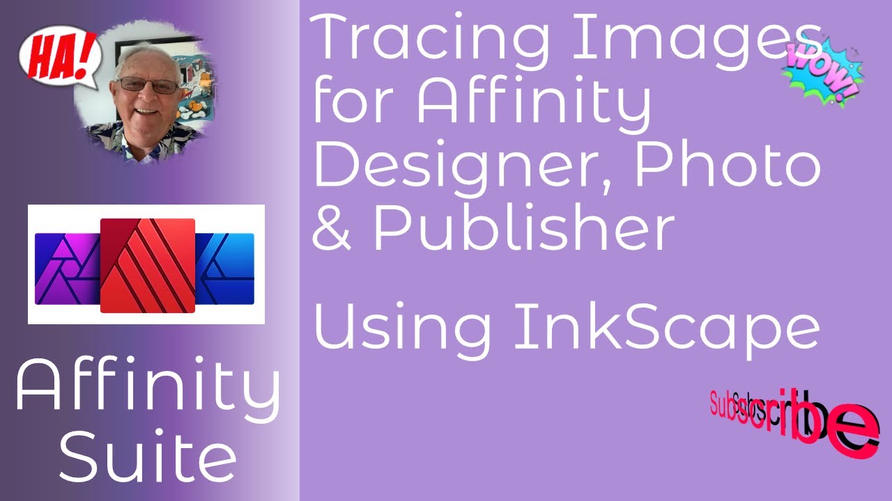 Tracing For Affinity Designer, Photo & Publisher Using InkScape and Creating SVG or EPS