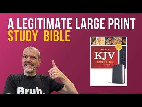KJV Study Bible - REALLY Large Print