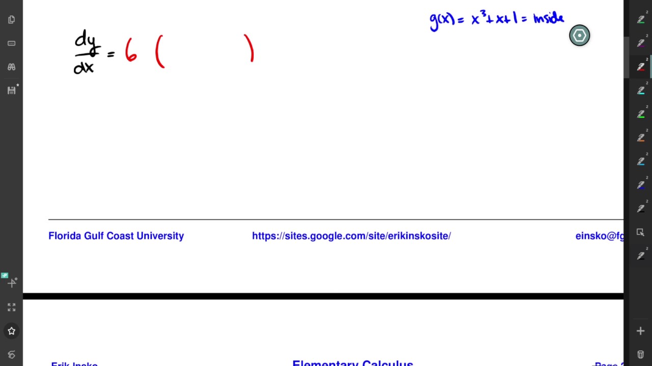 Elementary Calculus Example 2 16