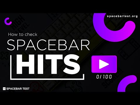 300 Spacebar Hits in Just 12.76 Sec | Spacebar Counter