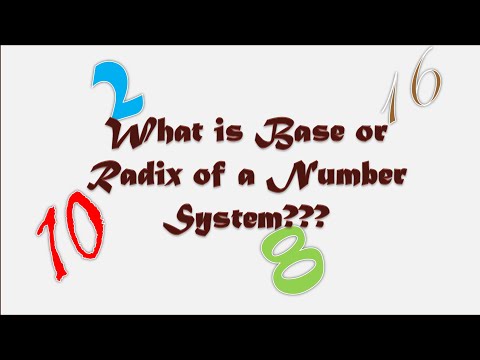 What is Radix or Base of a Number System? – VLSIFacts