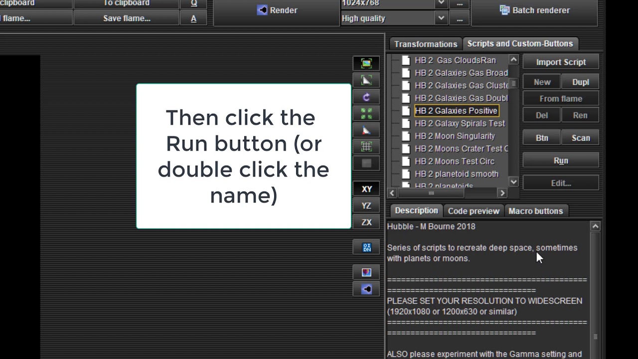Running Built in scripts