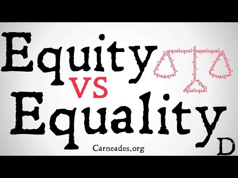 Equity vs Equality (Philosophical Distinction)