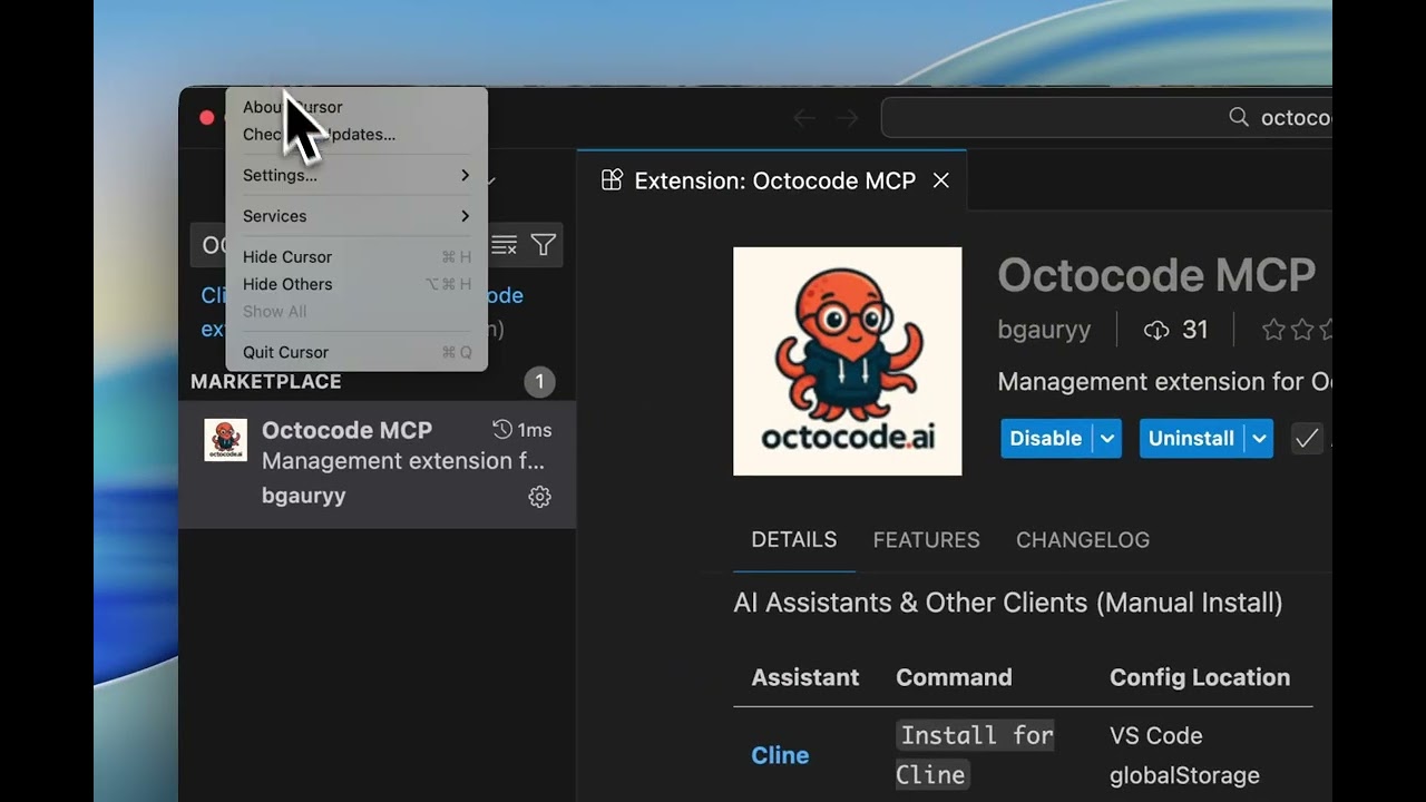 Octocode Installation (using gh cli)
