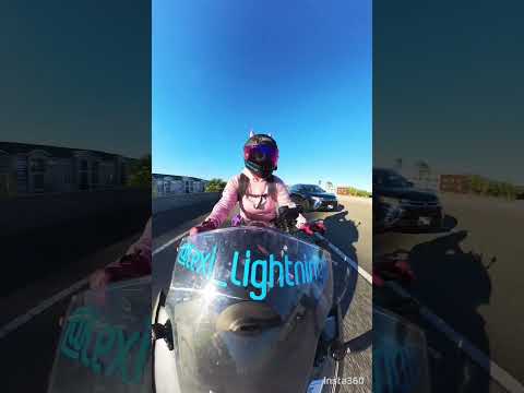 For legal reasons, this is a joke #cops #florida #bikergirl #split #traffic #kawasaki #sheriff