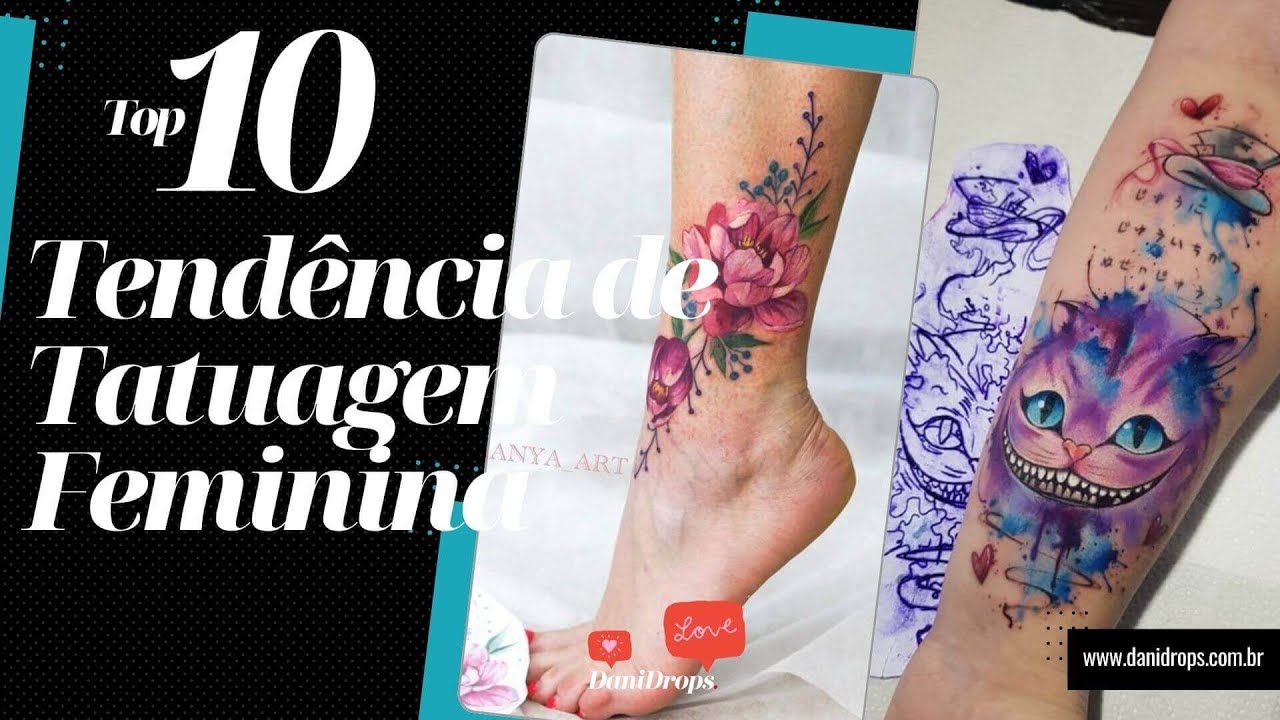 Tendência de Tatuagem Feminina 2022. Veja mais de 80 modelos de tatuagens para você se Inspirar