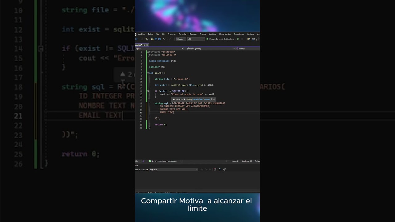 Como usar SQLITE3 En C++ | SUPER FÁCIL