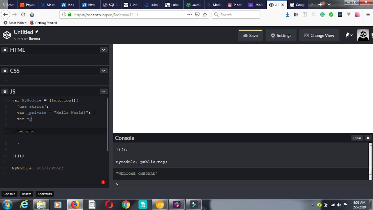 Module Design Pattern