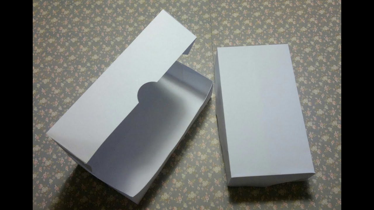 EASY How to fold box with fold over lid using one A4 paper No scoreboard