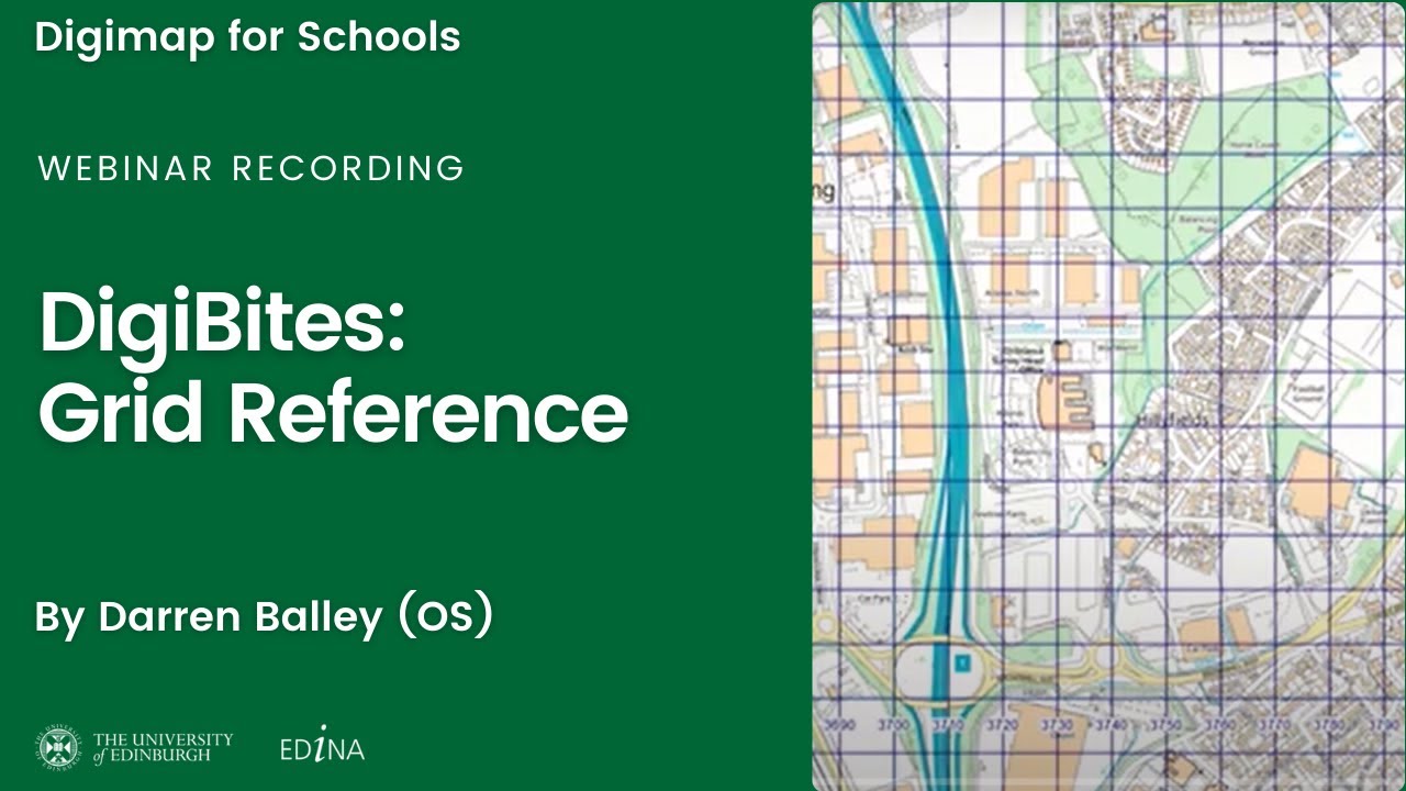 DigiBites: Grid Reference in Digimap for Schools