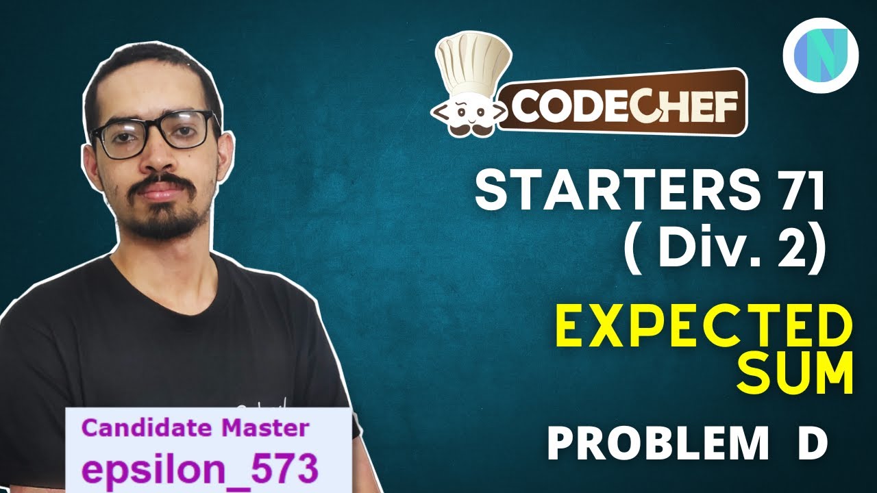 Expected Sum || Codechef Starters 71 Div2 Problem D Solution