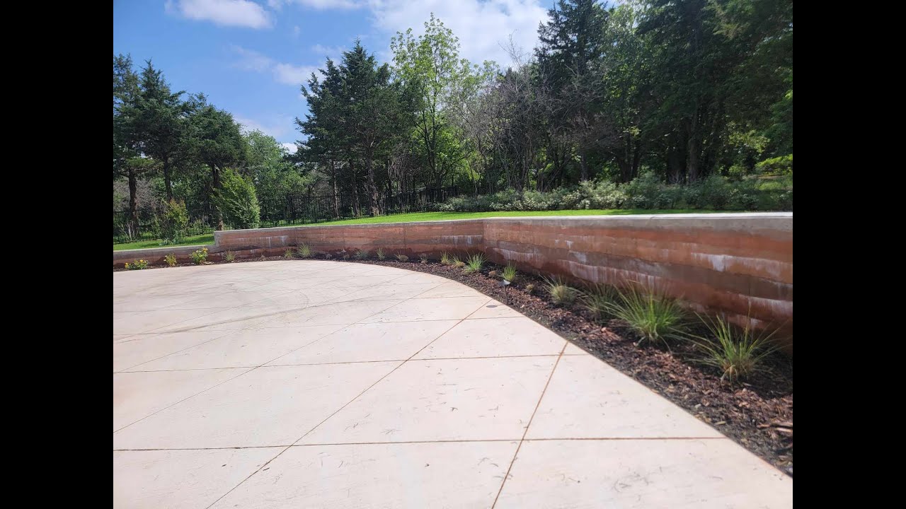 Rammed Earth Retaining Wall Project