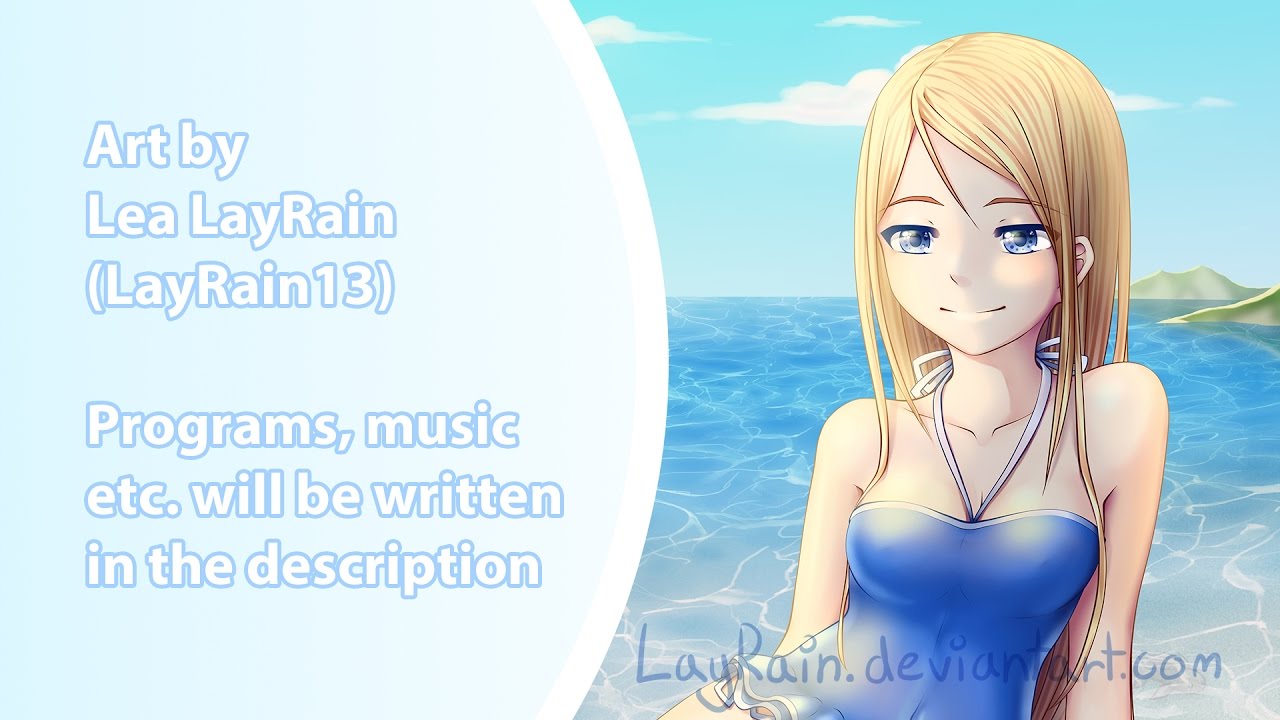 Beach Time - Speedpaint by LayRain