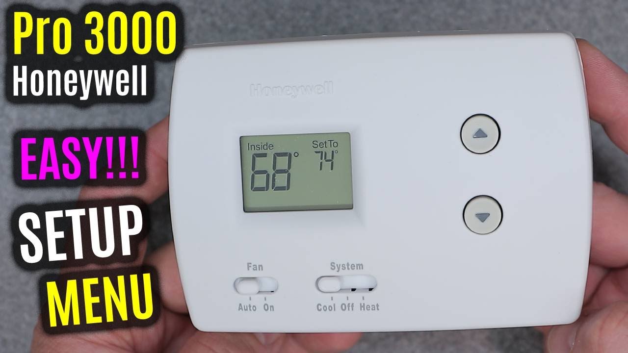 Honeywell Home PRO 3000 Setup & Operation | Non-Programmable | Manual Digital Thermostat