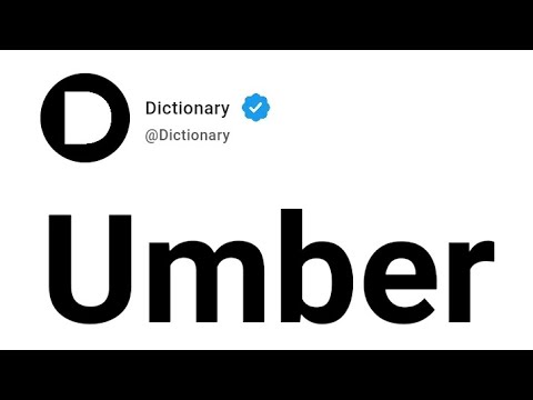 Umber Meaning In English