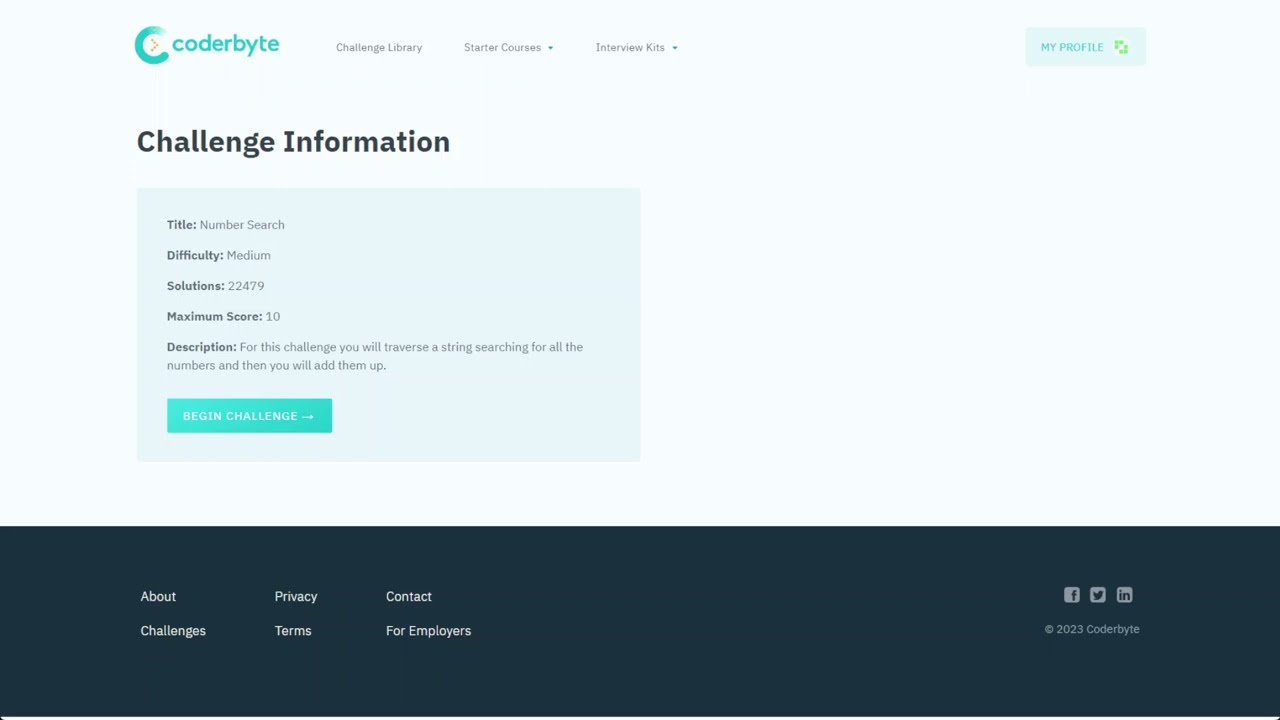 Coderbyte - Number Search - Code challenge - JavaScript Solution Source Code