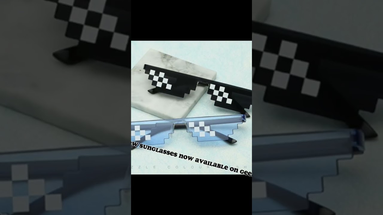 All new minecraft sunglasses only at GEESH #geesh #fashion #trending