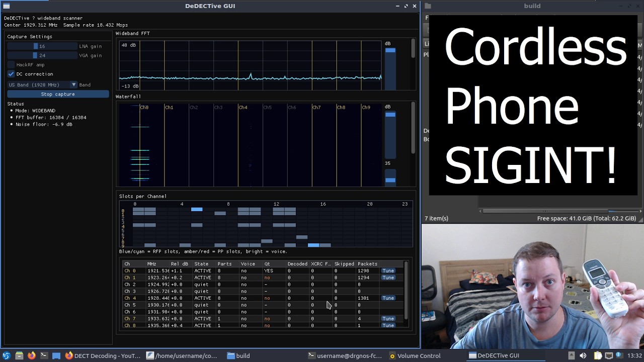 DeDECTive: Finally, A DECT Signal Scanning And Listening Solution For Linux!