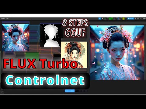 ComfyUI Tutorial : How To Create Images Using 8 Steps Flux Turbo Model #comfyui #flux #fluxturbo