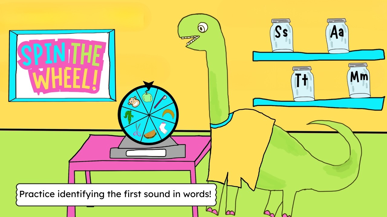 Syllable Counting Game for Kids | Fun Phonological Awareness Activity | Spin the Wheel with Chomps!