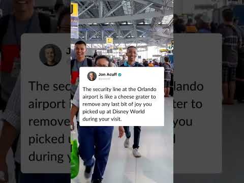 The security line at the Orlando Airport... #airport #travel #orlandoairport #mco #mickey