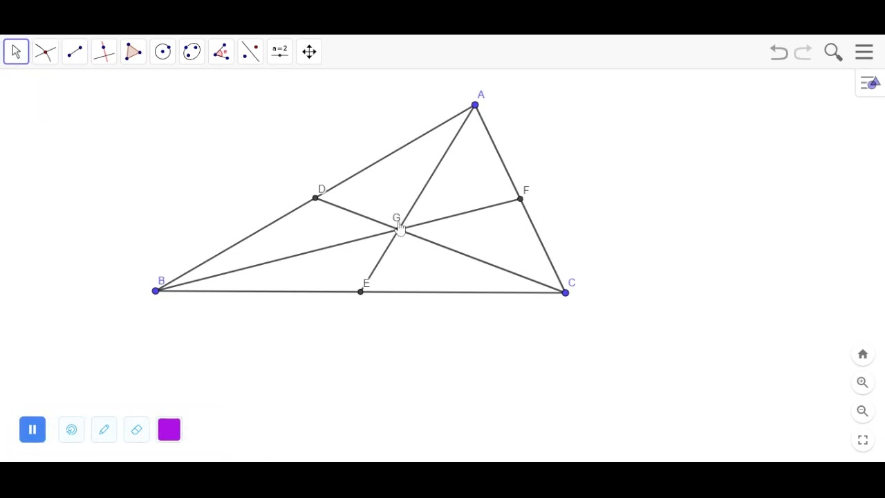 GeoGebra Essentials 1 (Locating the Triangle’s Centroid)