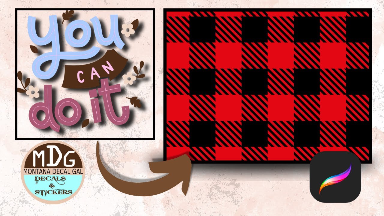 How to make a Plaid Texture Brush on Procreate