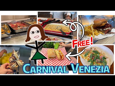 ALL The Free Food on Carnival Veneziaโฆ Food Tour!